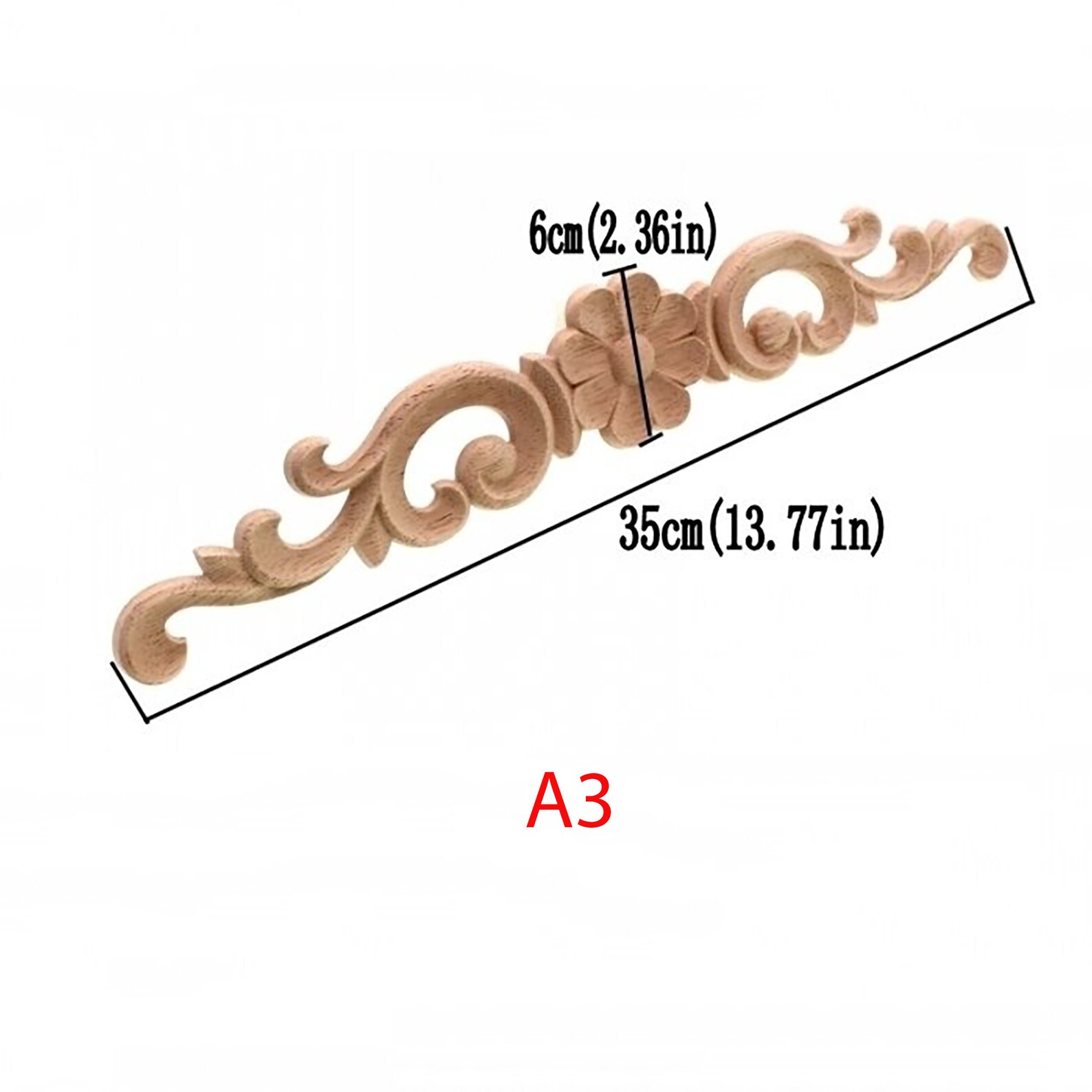 Rose Design Corner Wood Applique Only Wood Carved Unpainted - Etsy