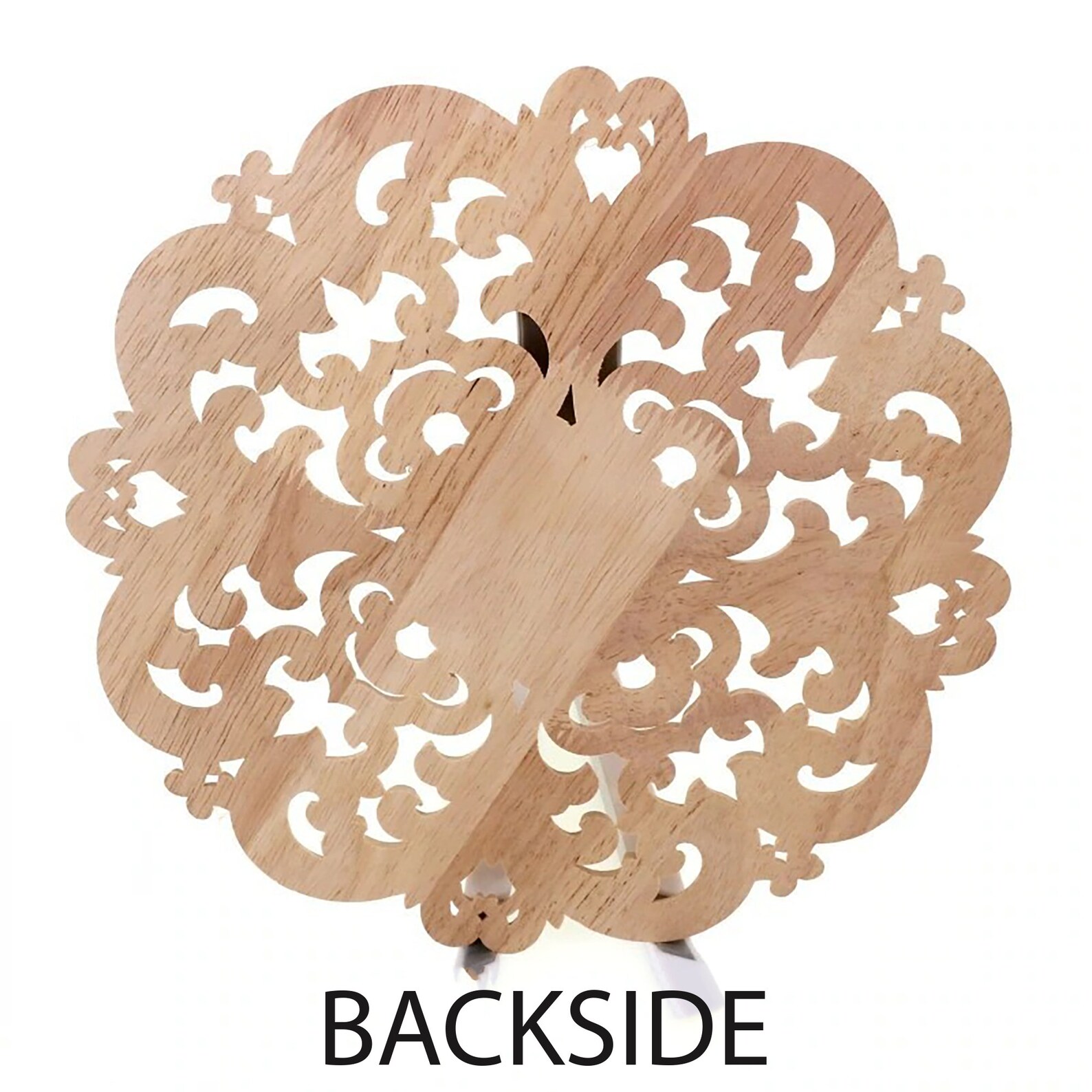 Rose Design Corner Wood Applique Only Wood Carved Unpainted - Etsy