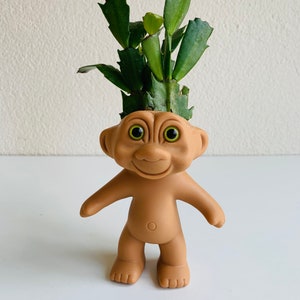 Troll planter kitsch planter quirky planter for home office | Etsy