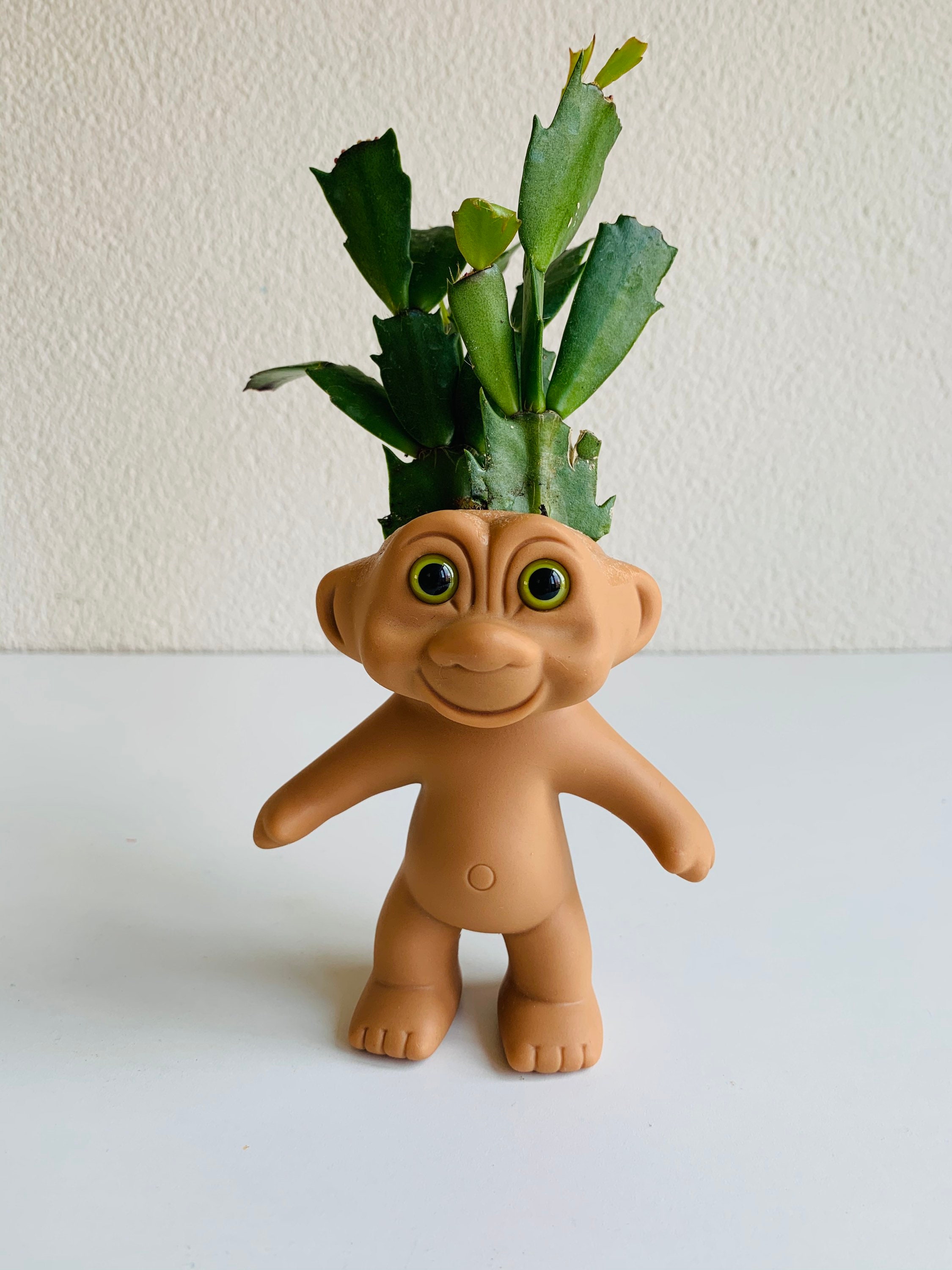 Troll Planter, Kitsch Planter, Quirky Planter for Home Office, Little ...
