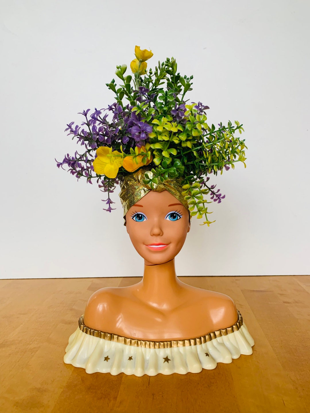 Doll Planter, Quirky Plant Pot, Planter Face, Home Office Decor ...