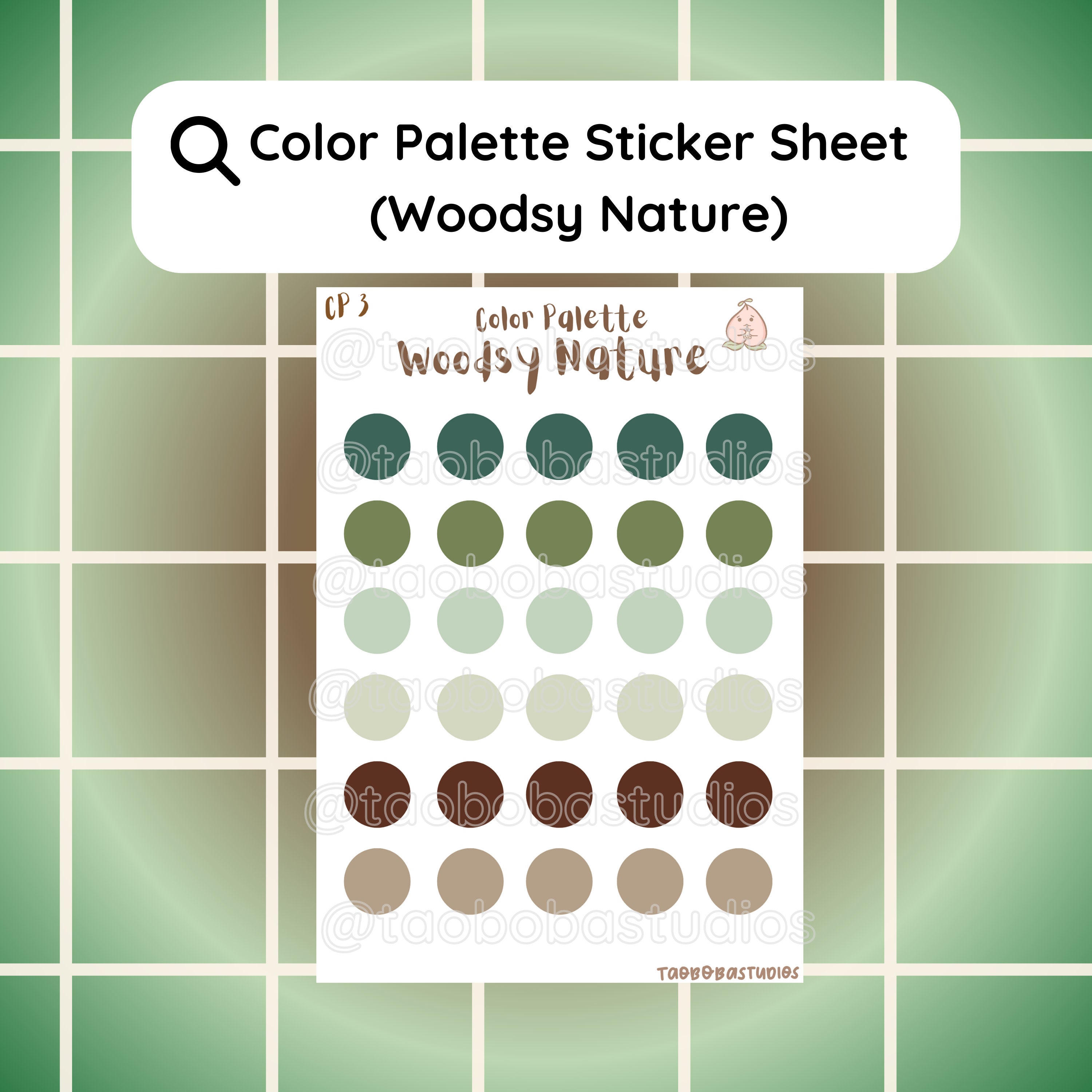 Starry Night Color Palette Sticker Sheet Deco Stickers Aesthetic ...