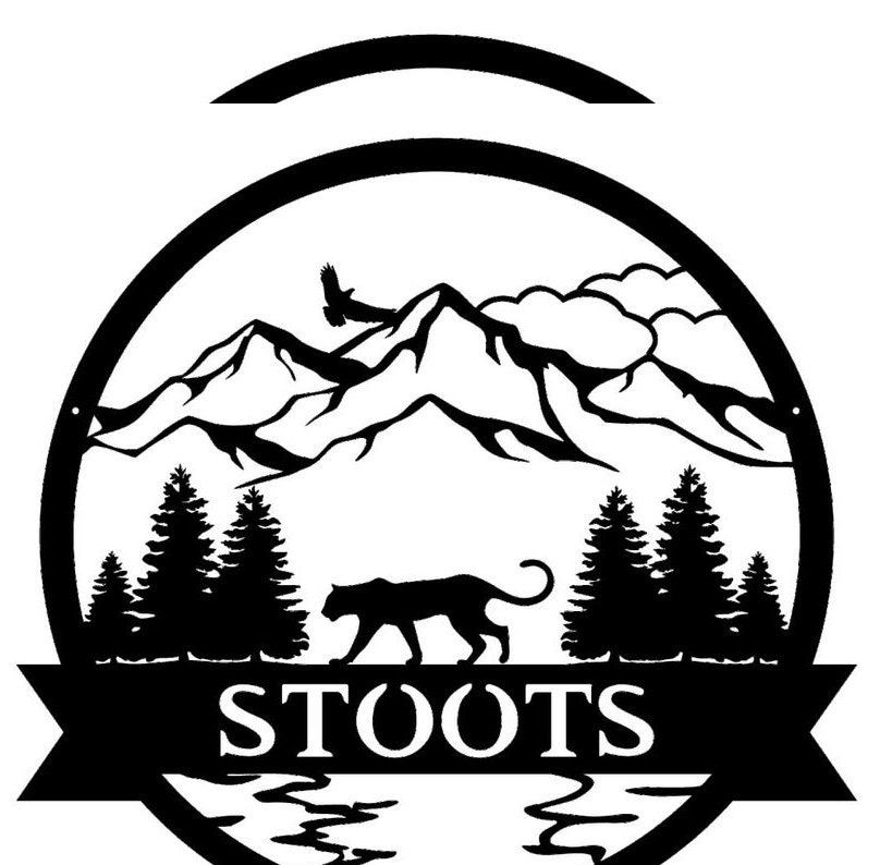 Roar Cougar Metal Sign Tree Of Life Cougar Sign Rusty | Etsy