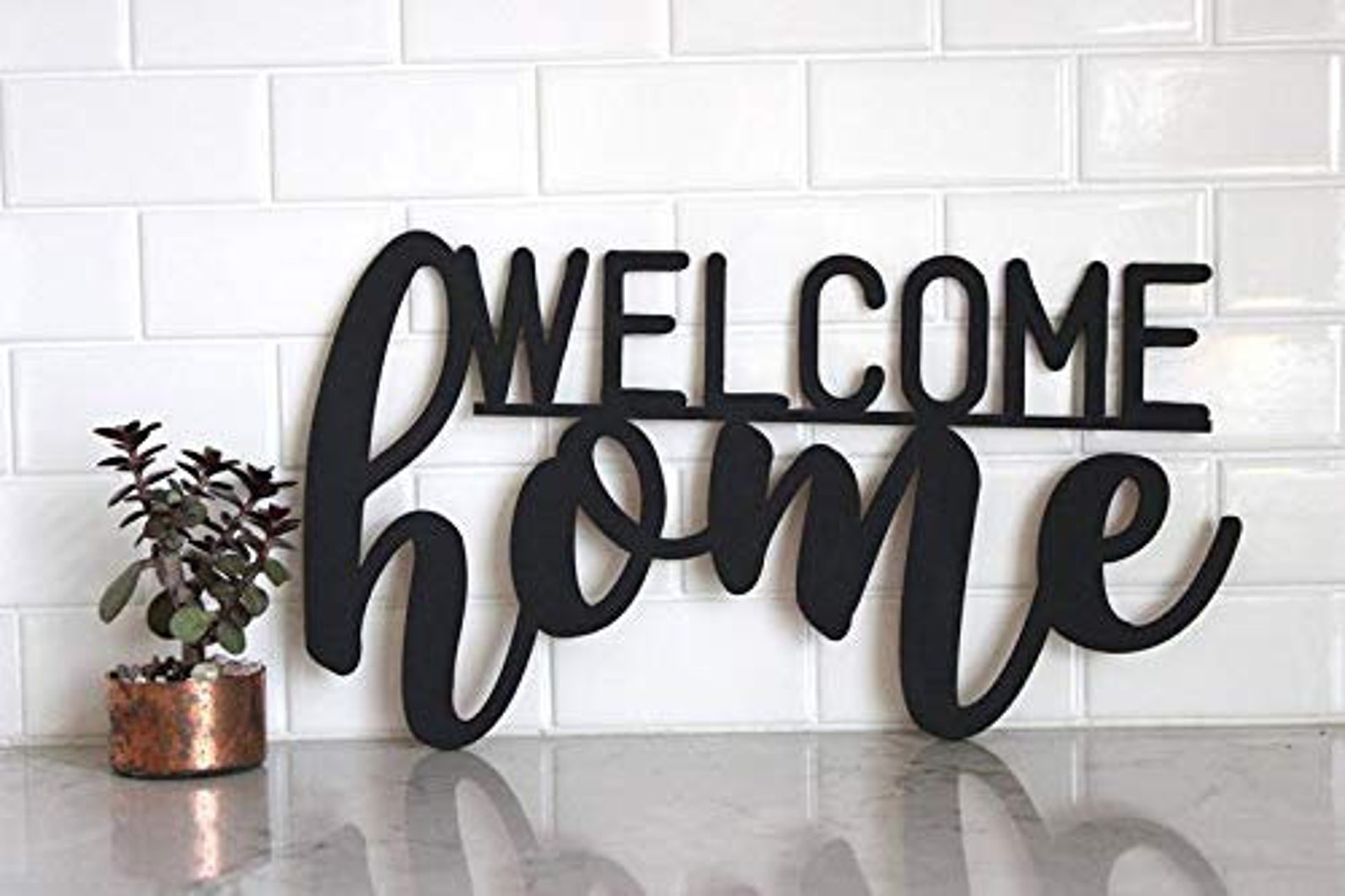 Welcome home Metal Sign Custom Gifts Front Porch Wall Art | Etsy