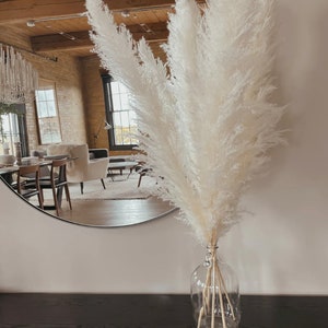 Pampas Grass Boho Decor, 4ft Tall Dried Flowers, Wedding, Home, Dried ...