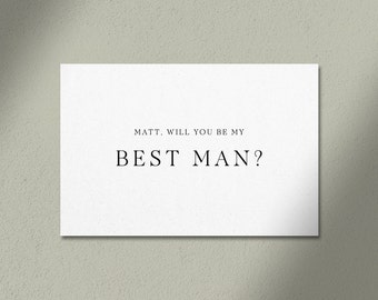 Best Man Invite - Etsy