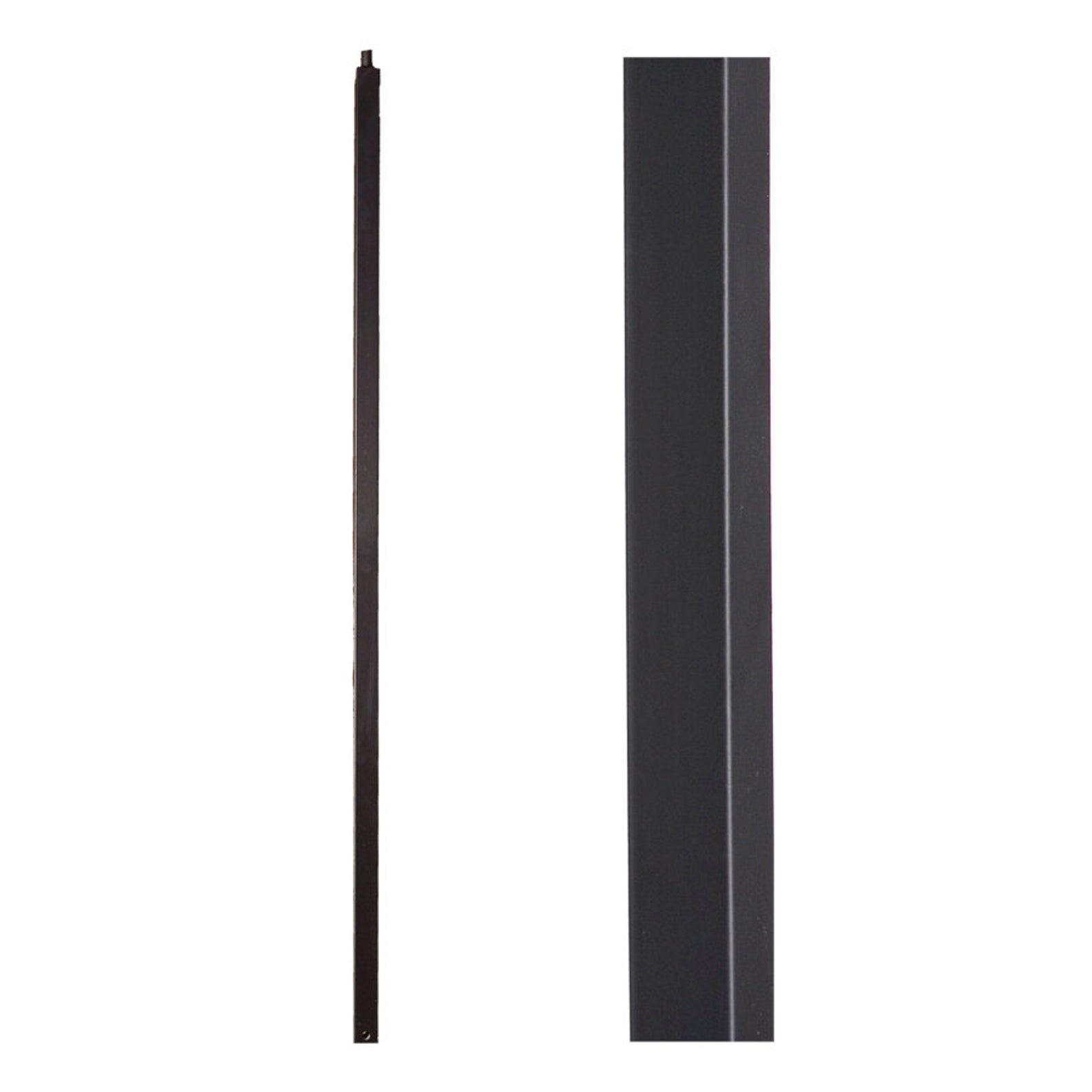 Satin Black 16.5.8 Plain Square Iron Newel Support Post for - Etsy
