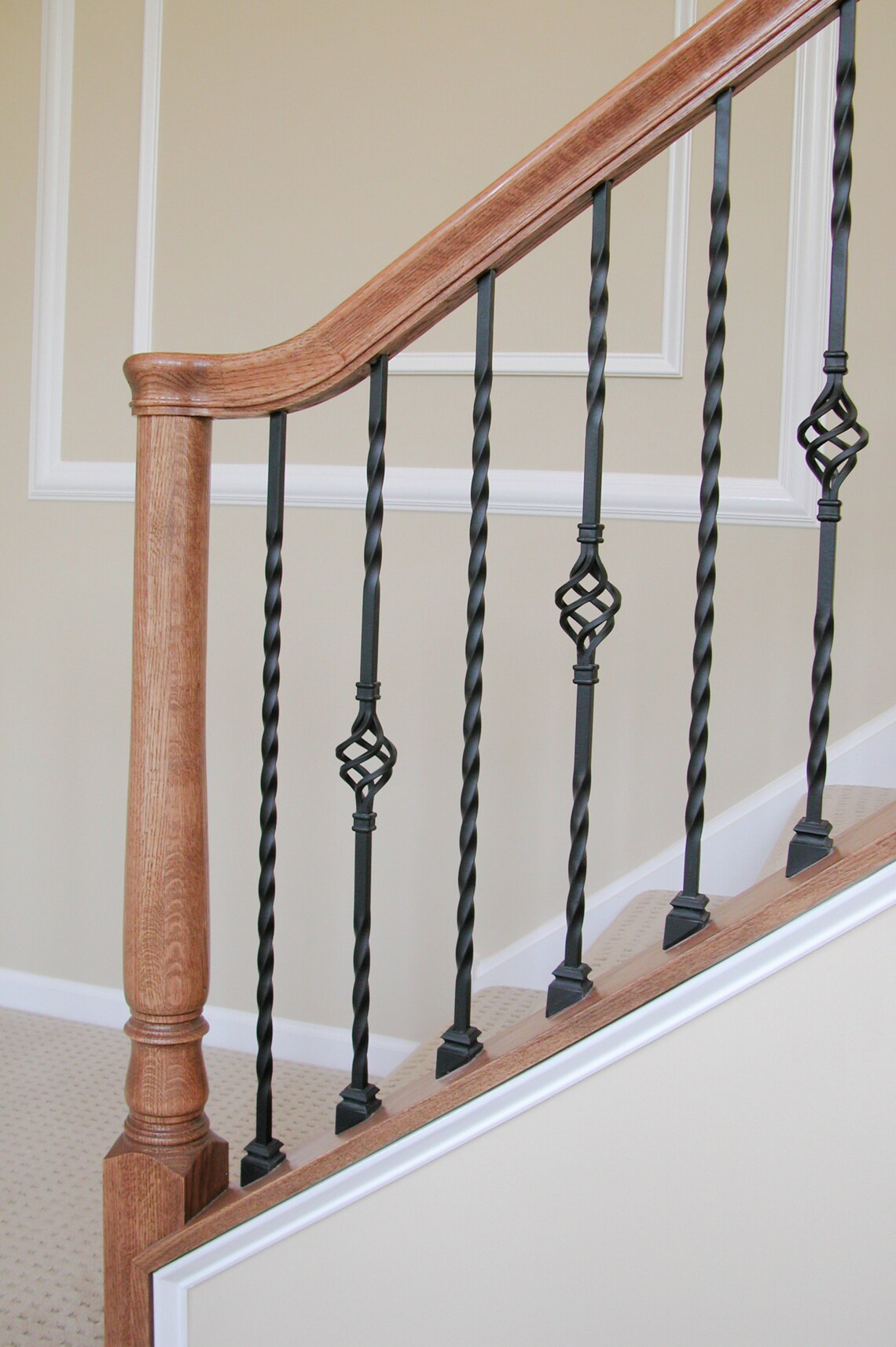 Satin Black 16.1.3 Single Basket Solid Iron Baluster for - Etsy