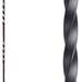 Satin Black 16.1.2 Double Twist Solid Iron Baluster for Staircase ...