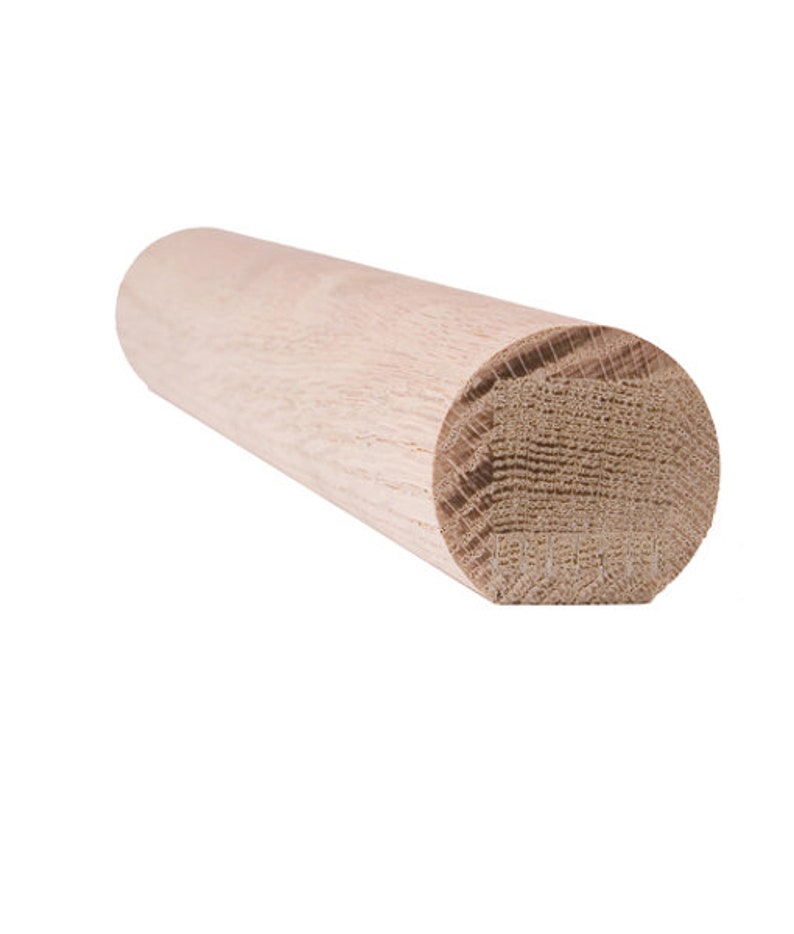 Red Oak 6040-8 1-5/8 Inch Diameter Round Wood Wall Handrail - Etsy
