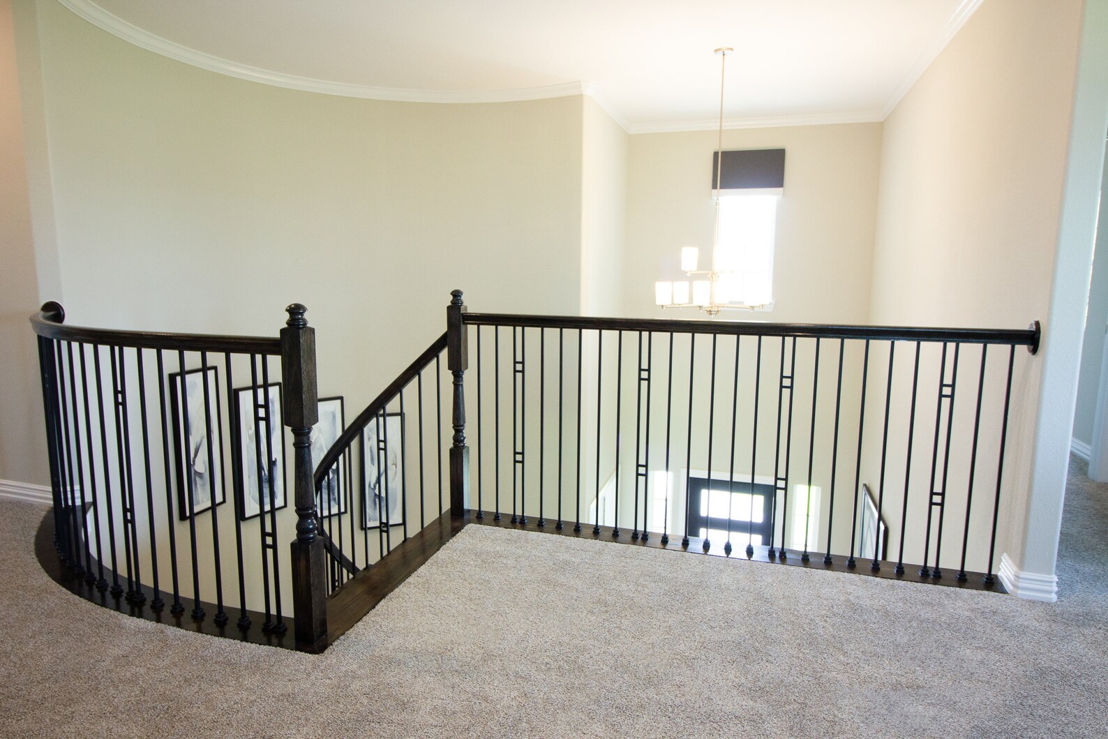 Satin Black 16.6.1 Double Bar Square Hollow Iron Baluster for | Etsy