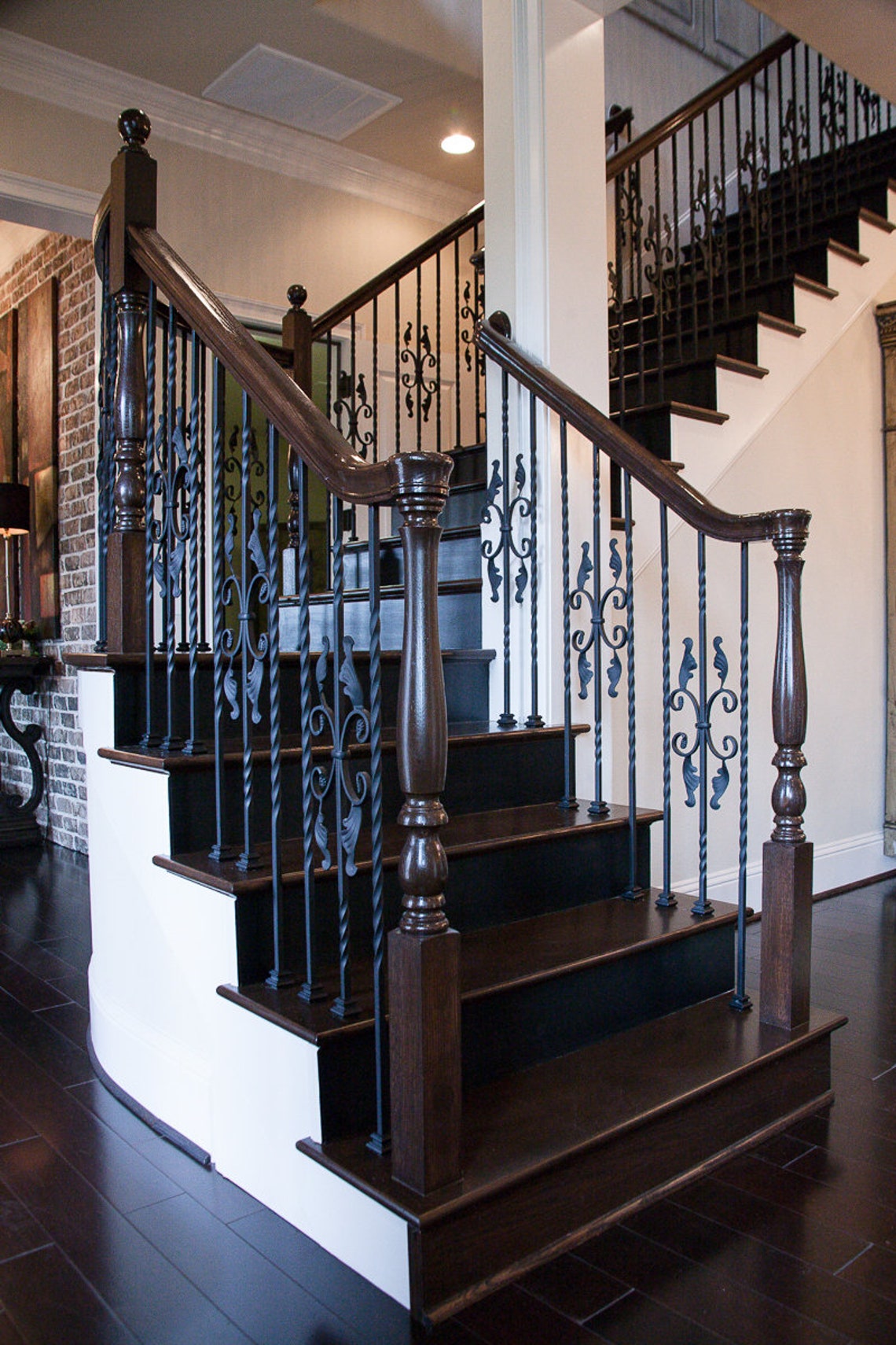 Satin Black 16.1.21 Long Twist Solid Iron Baluster for | Etsy