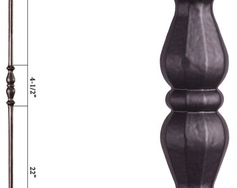 16.7.5 Foundation Iron Baluster Satin Black 1/2 - Etsy