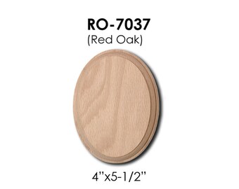 Red Oak 7037 5-1/2 X 4 Inch Oval Wood Rosette for Stair - Etsy