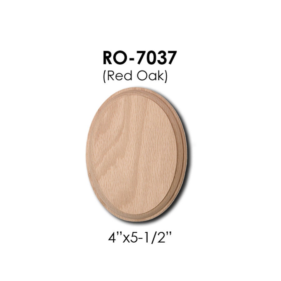 Red Oak 7037 5-1/2 X 4 Inch Oval Wood Rosette for Stair - Etsy