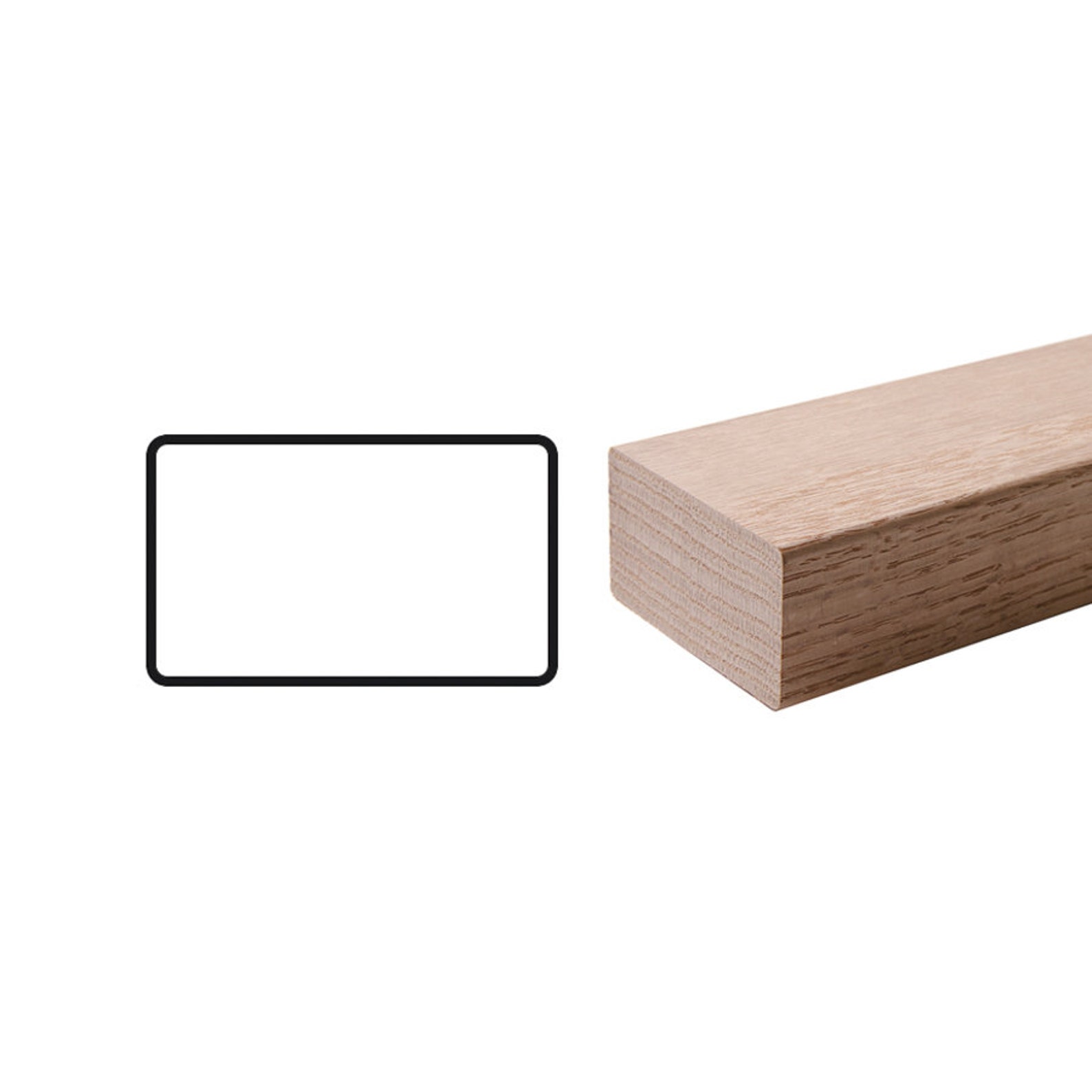 Red Oak 6002-8 8 FT Modern Wood Handrail for Stair Remodel - Etsy