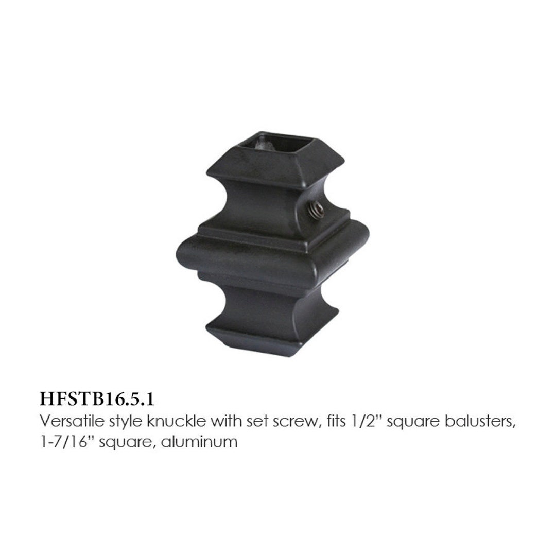 Satin Black 16.5.1 1/2-inch Adjustable Knuckle Add-on Decorative ...