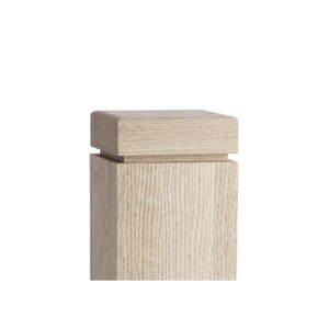 White Oak Square Cap-5000 - Top Cap for 5-1/2" Wood Newel Posts - WO ...