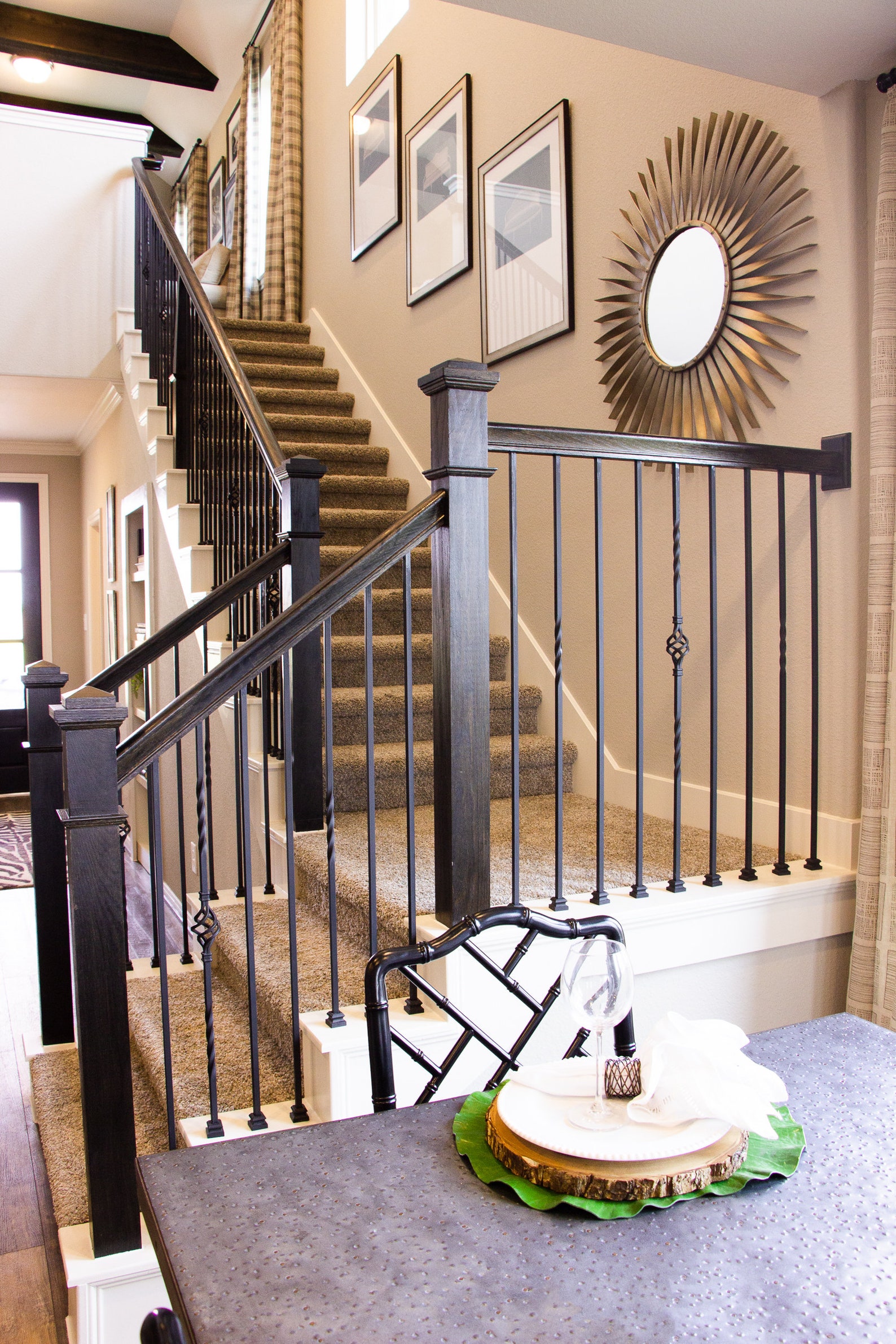 Satin Black 16.1.1 Single Twist Solid Iron Baluster for - Etsy