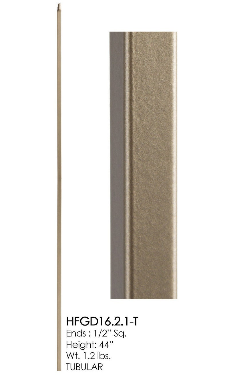 Dorado Gold 16.2.1-T Plain Straight Bar Hollow Iron Baluster for ...
