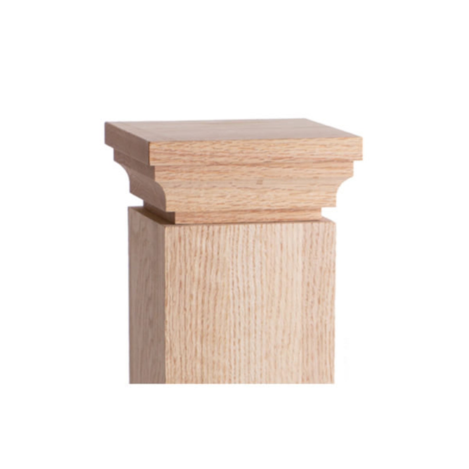 Red Oak Cove Cap-5000 Top Cap for 5-1/2 Wood Newel - Etsy