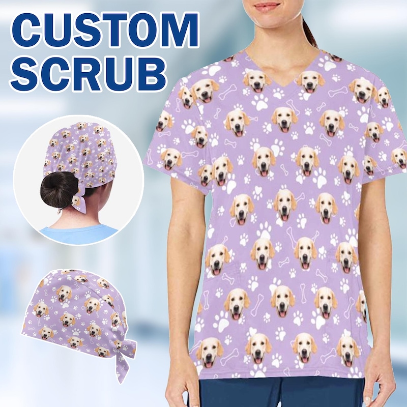 Dog Scrub Cap Bouffant Women - Etsy