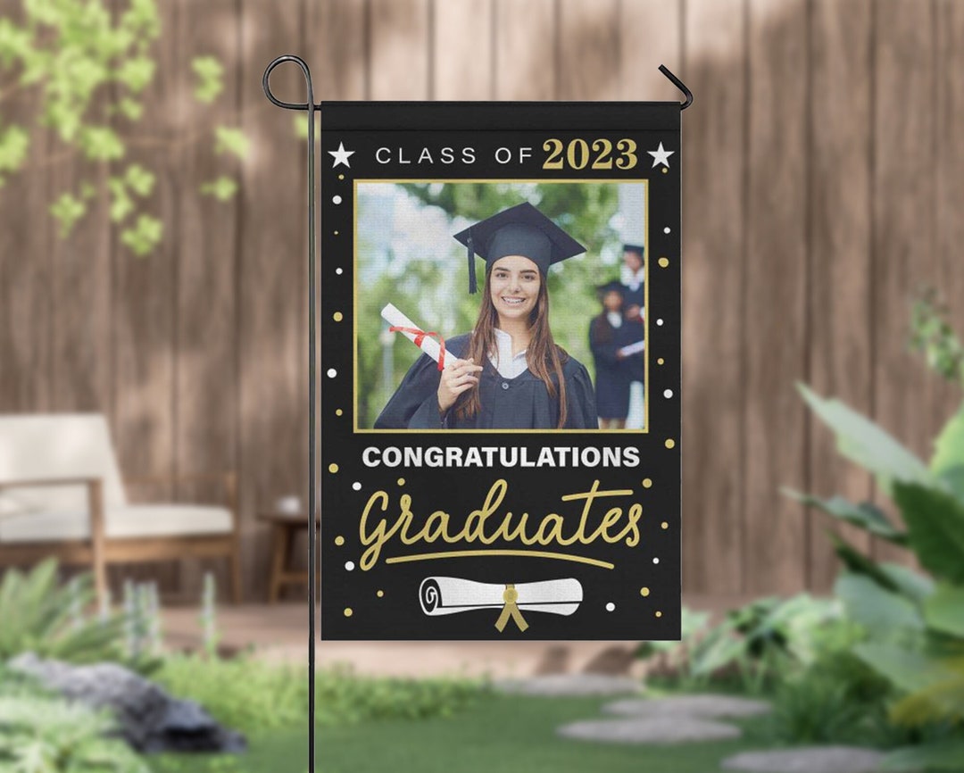 Custom Graduation Flag 2023, Personalized Graduate Flag With Photos ...
