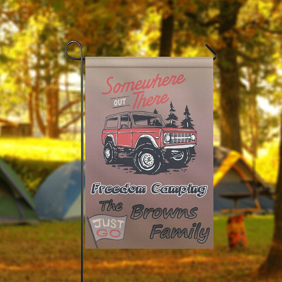Camping Flag,personalized Family Name Flags,camping Family Garden Flag ...