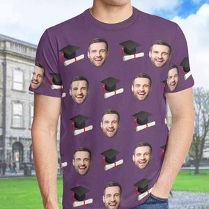 Personalized Graduation Face Photo Shirt,class of 2024 Graduation Shirt ...