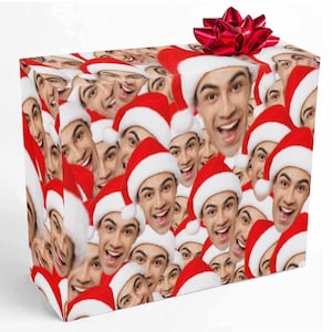 Custom Faces Wrapping Paper,family Faces Wrapping Paper,photo Wrapping ...