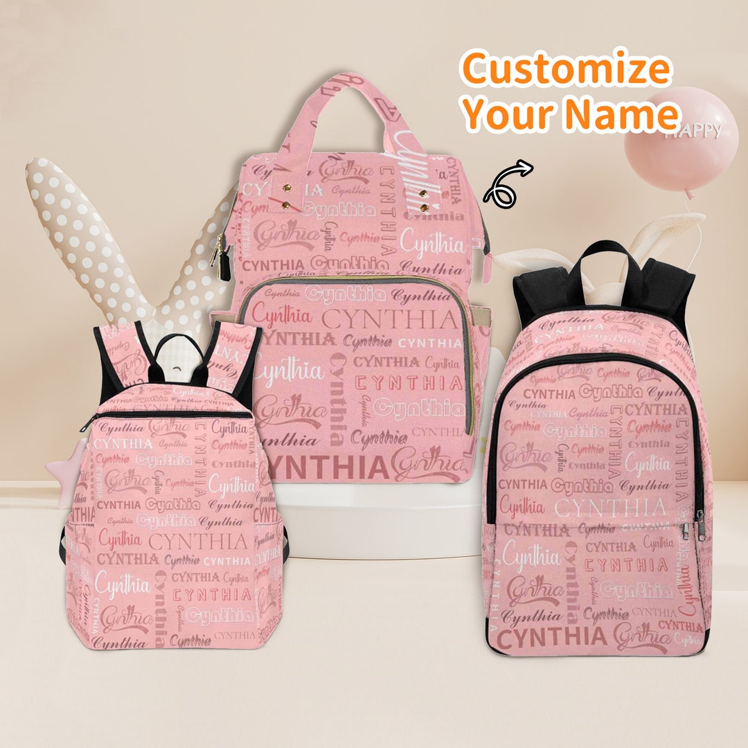 Custom Backpacks Set,custom Name on Backpack,toddler Backpack With Name ...