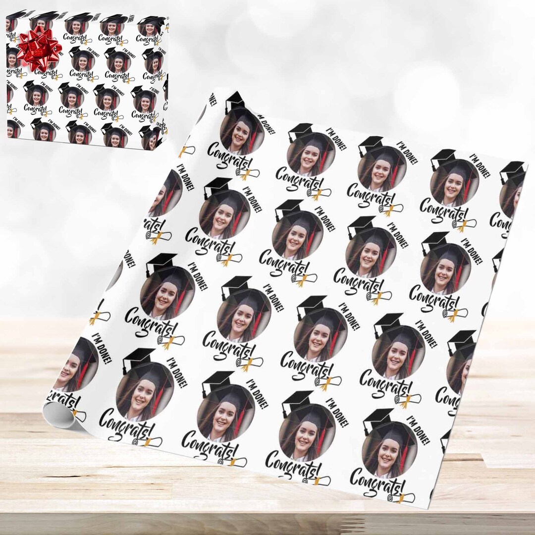 Custom Graduation Wrapping Paper,graduation Wrap Class of 2024 ...
