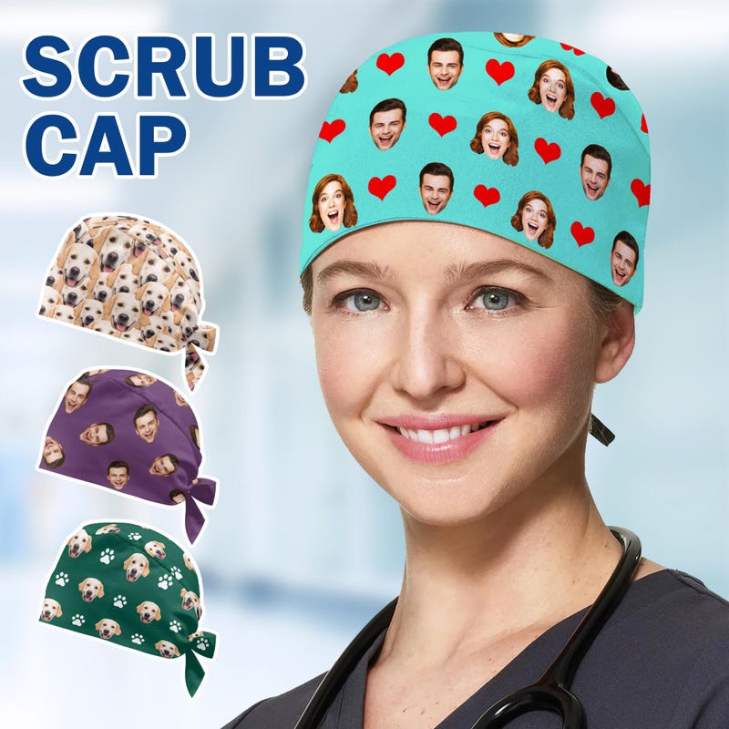Ponytail Scrub Hat - Etsy