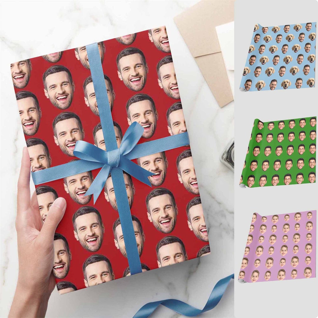 Custom Face Wrapping Paper,custom Gift Wrapping Paper,wrapping Paper ...