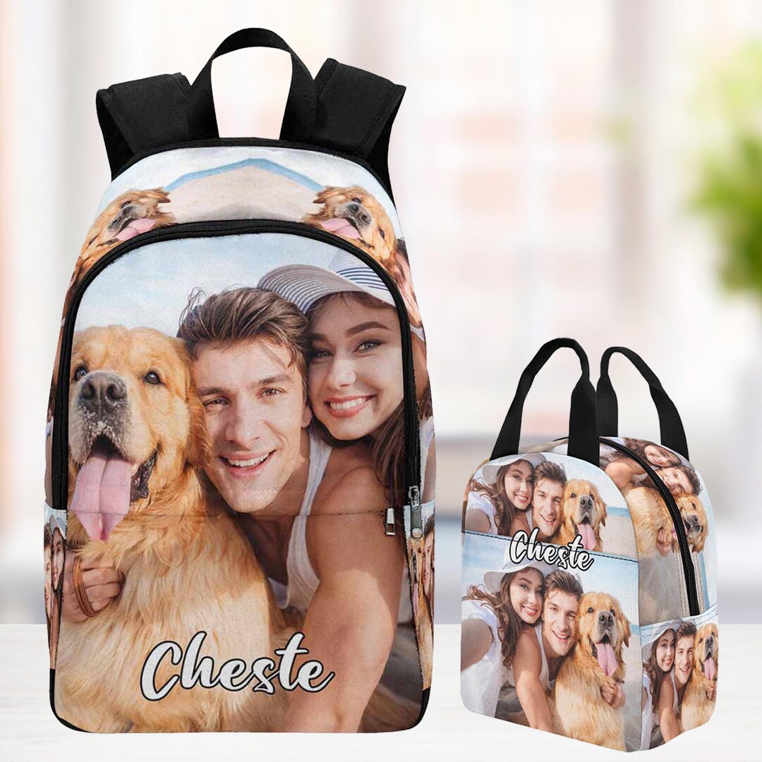 Custom Photo Backpack: Personalized Family Picture College Bag - Etsy