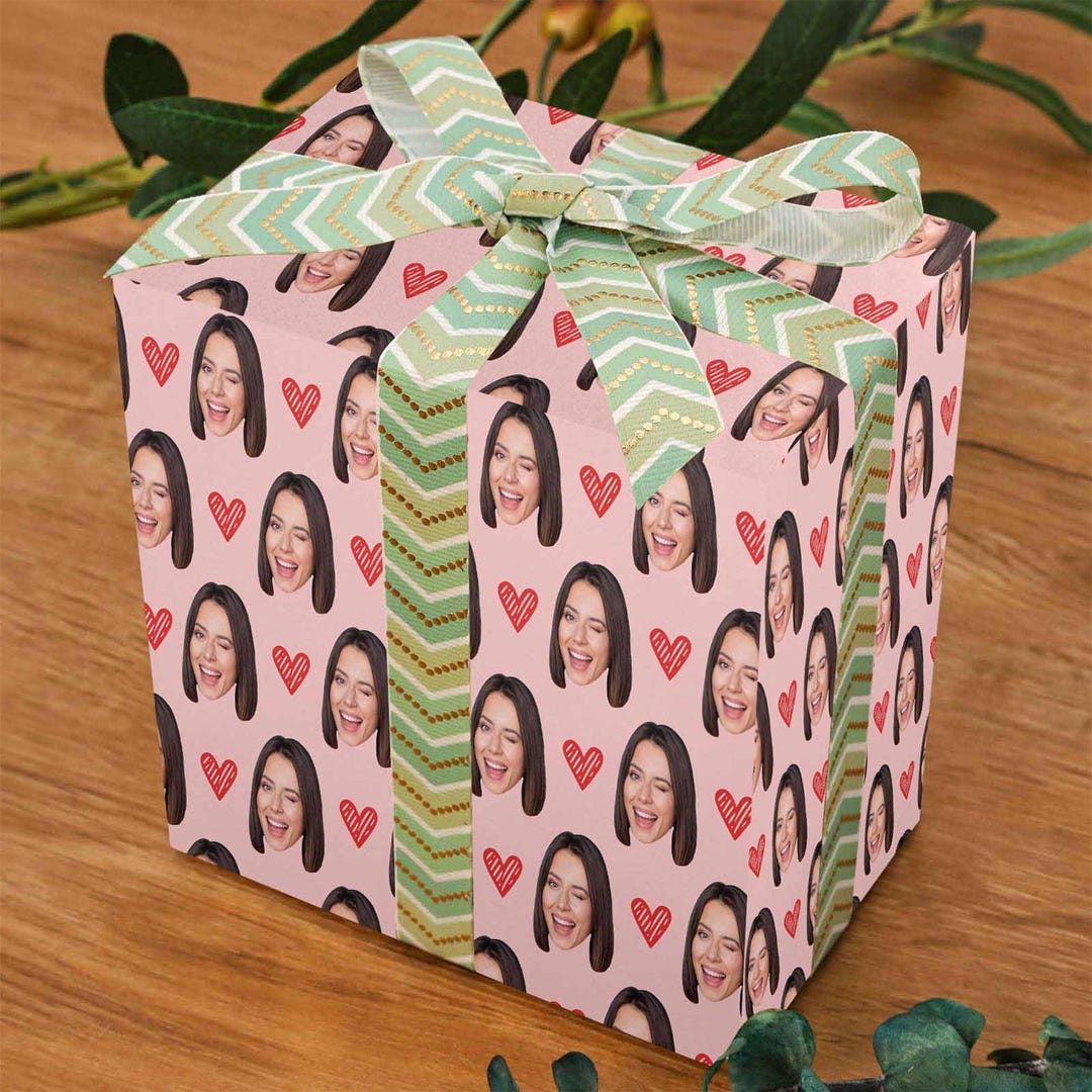 Custom Face Wrapping Paper,funny Faces Wrapping Paper Roll,wrapping ...