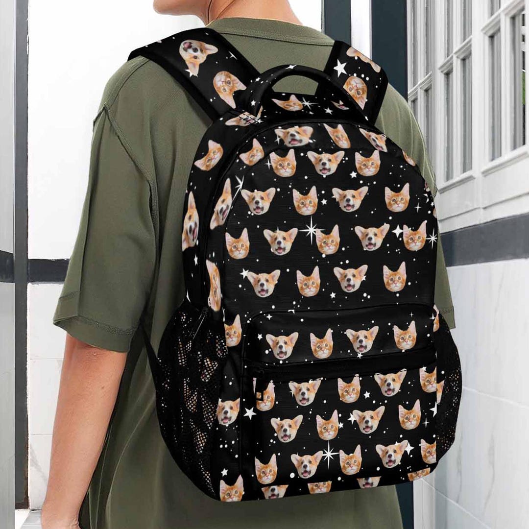 Custom Backpack,backpack With Picture,personalized Name Backpack,photo ...