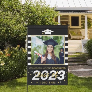 Custom Graduation Flag 2023, Personalized Graduate Flag With Photos ...
