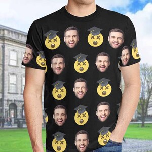 Personalized Graduation Face Photo Shirt,class of 2024 Graduation Shirt ...