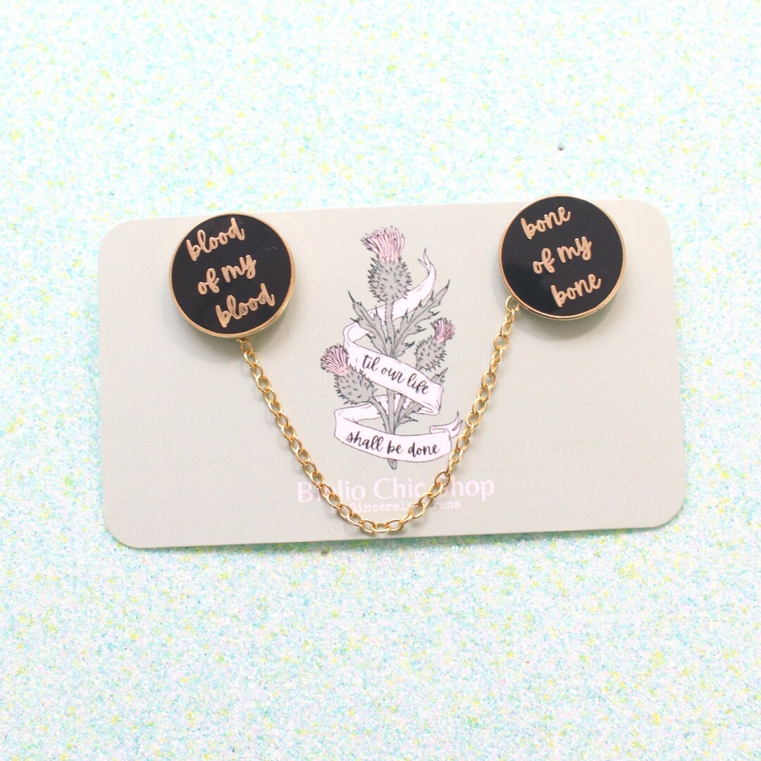 Outlander Wedding Vow Hard Enamel Pin Set | Convertible Collar Pins ...