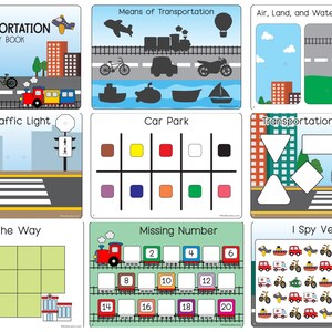 PDF Download: Transportation Busy Book by Iftitahka - Etsy