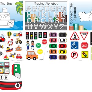 PDF Download: Transportation Busy Book by Iftitahka - Etsy