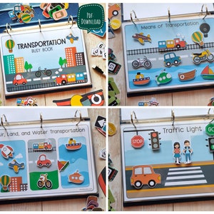 PDF Download: Transportation Busy Book by Iftitahka - Etsy