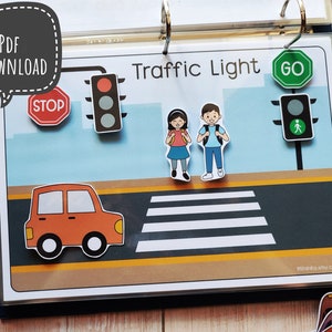 PDF: Traffic Light Busy Page, Traffic Light Worksheet, Transportation ...