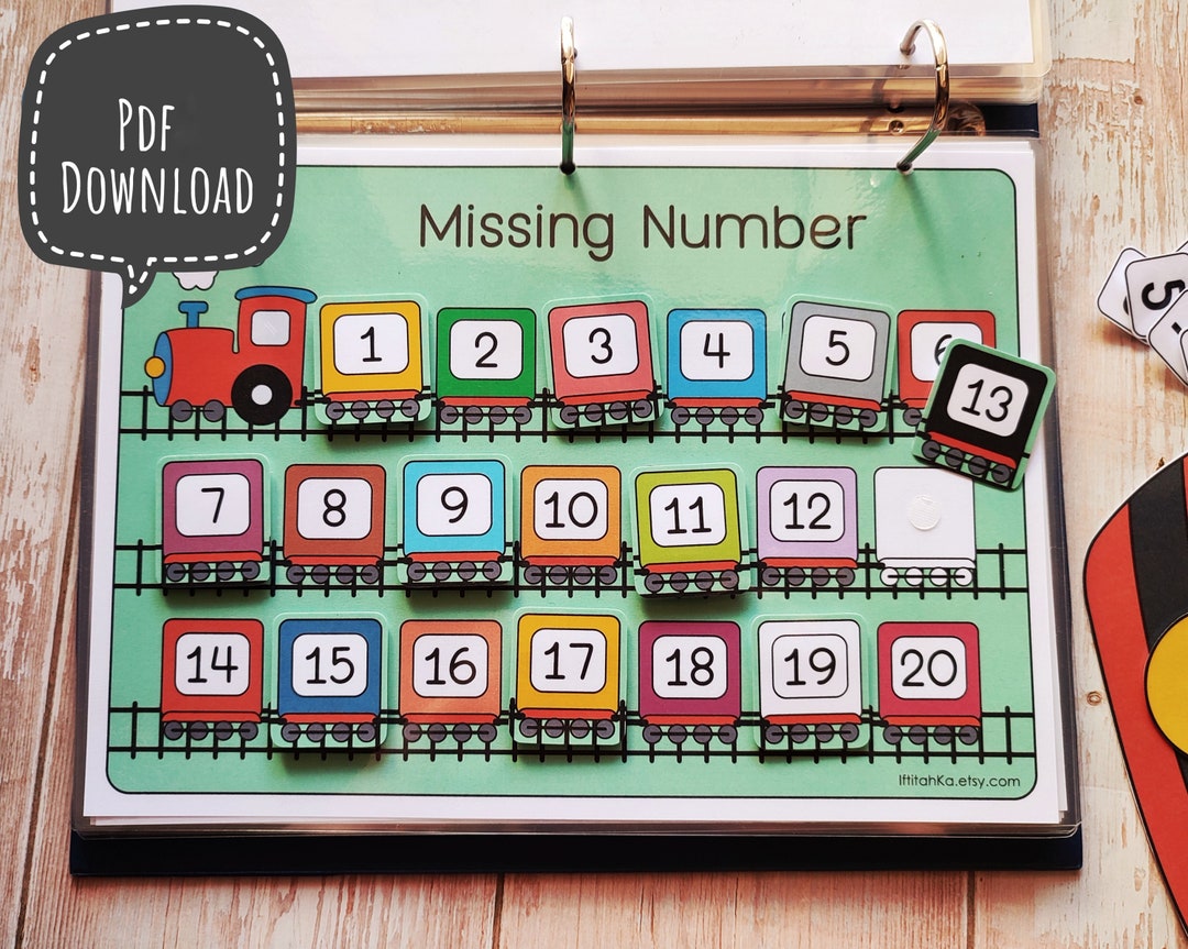 PDF: Missing Number Busy Page, Train Number Worksheet, Transportation ...