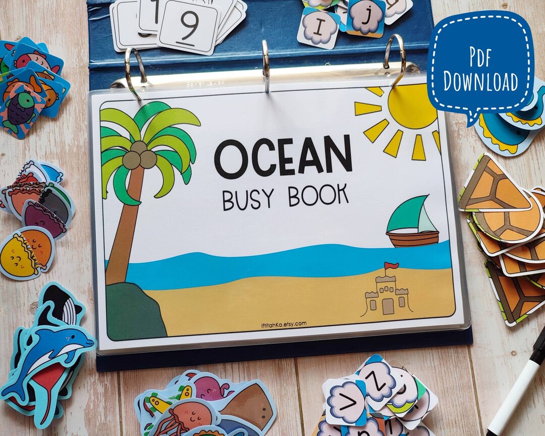 PDF Download: Ocean Busy Book by Iftitahka - Etsy