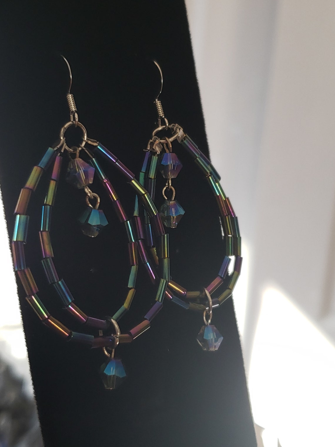 Beaded necklace and earrings jewelry set beaded earrings | Etsy