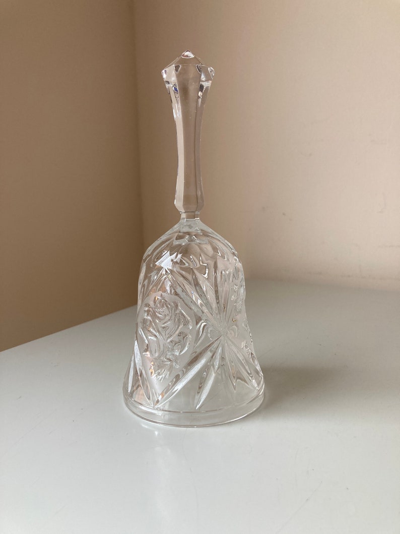 Vintage Crystal Dinner Bell - Etsy