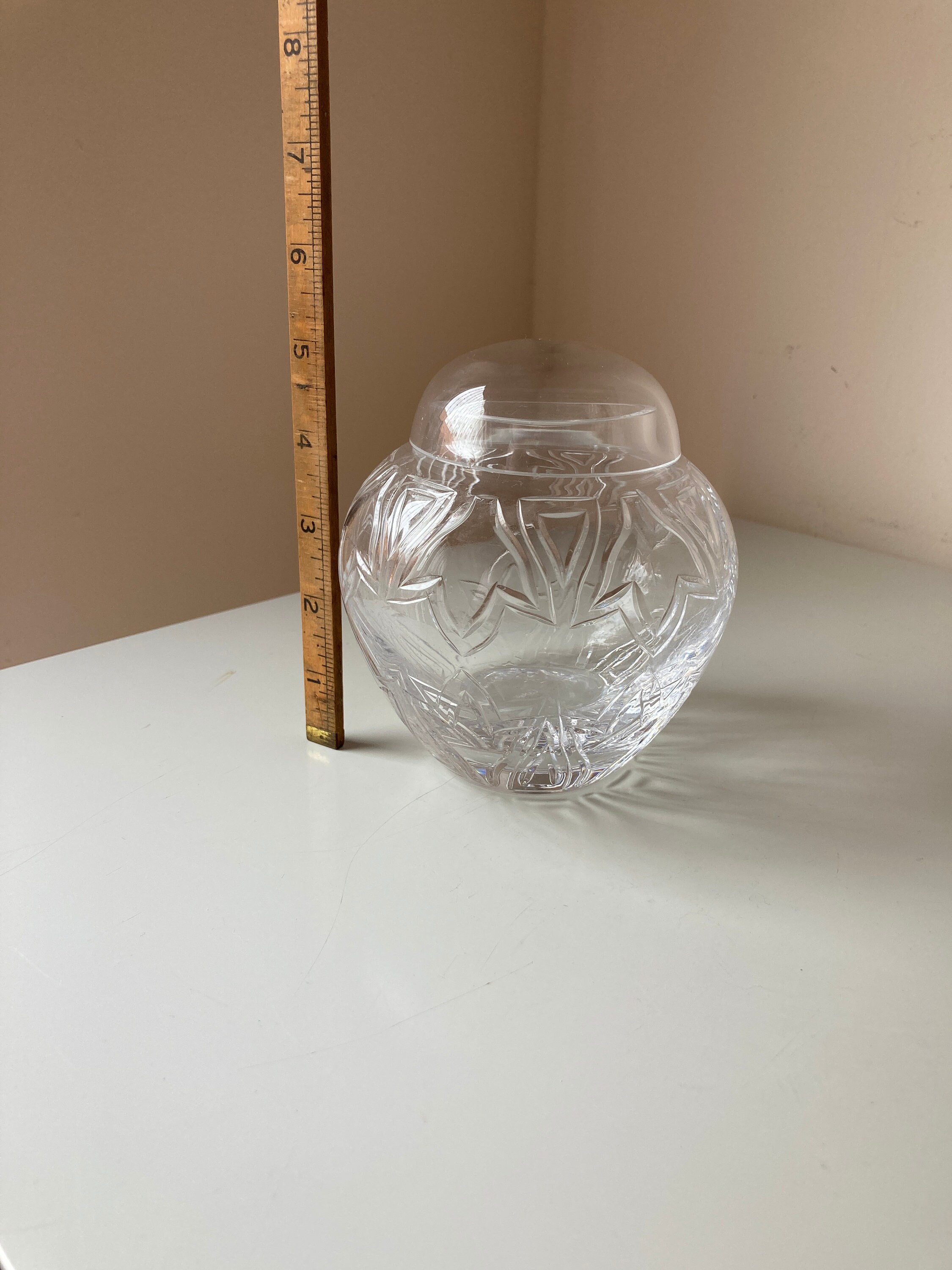 Rare Vintage Cartier Crystal Lidded Ginger Jar Vase - Etsy