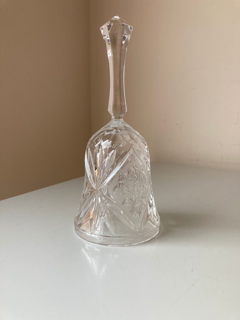 Vintage Crystal Dinner Bell - Etsy